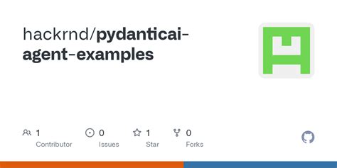 Github Hackrndpydanticai Agent Examples