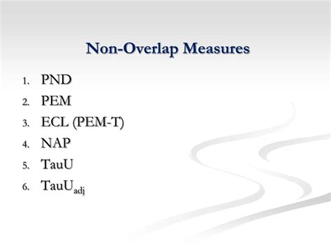 Ppt Non Overlap Measures Powerpoint Presentation Free Download Id