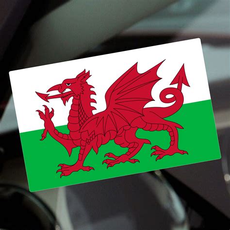 Welsh Flag Dragon Sticker Cymru Decal For Windows