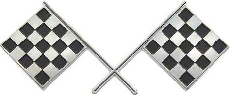 Ecklers Crossed Flags Emblem 1955 Ford Thunderbird