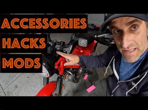 Honda Trail 125 Accessories Mods And Hacks Youtube