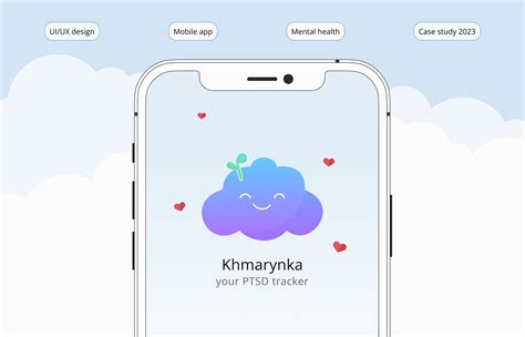 Mobile App Khmarynka Your Ptsd Tracker Images Behance