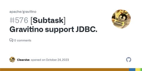 Subtask Gravitino Support Jdbc · Issue 576 · Apachegravitino · Github