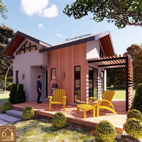 495 Square Feet Tiny House Plan With 1 Bedroom And Attic Basic Floor