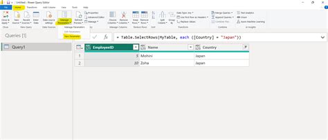 Creating And Managing Parameters In Power Query Editor