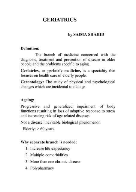 Geriatrics Docx