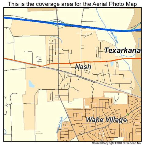 Aerial Photography Map Of Nash Tx Texas