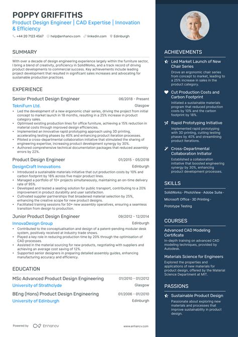 Design Engineer Cv Examples And Guide For 2025