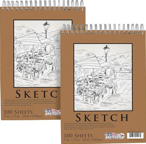 Spiral Bound Sketch Book Unleash Your Creativity With The Us Sketch