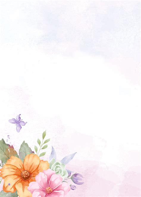 Fondo Hermoso Acuarela Floral De Pantalla Imagen Para Descarga Gratuita