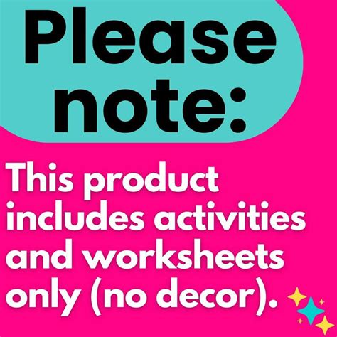 Space Classroom Transformation Worksheets Only