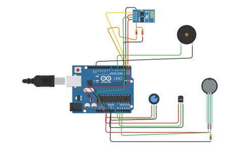 Circuit Design Iot Based Health Monitoring System Tinkercad