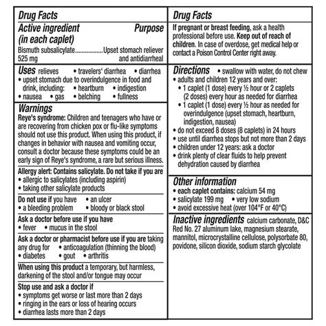 Pepto Bismol Pepto Bismol Caplets Ultra For Nausea Heartburn Indiges