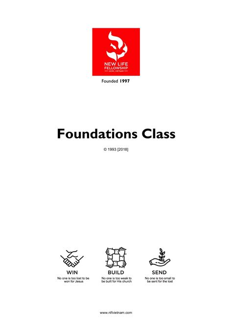 Foundations Class New Life Fellowship Vietnam Page 1 55 Flip