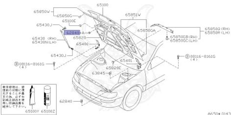65829 50a00 Nissan Hood Bumper Nengun Performance