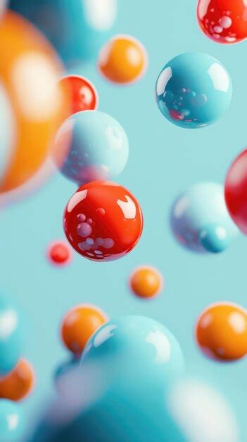 A Closeup Shot Of A Liquid Identity Bubbles Floating Diverse Color