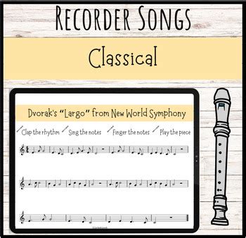 Classical Recorder Songs For Young Intermediate Players By Surdynski Sounds