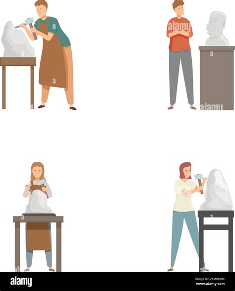 Sculpting Techniques Stock Vector Images Alamy