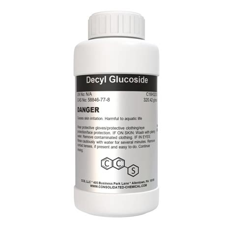 Decyl Glucoside Premium Natural And Biodegradable Surfactant Consolidated Chemical