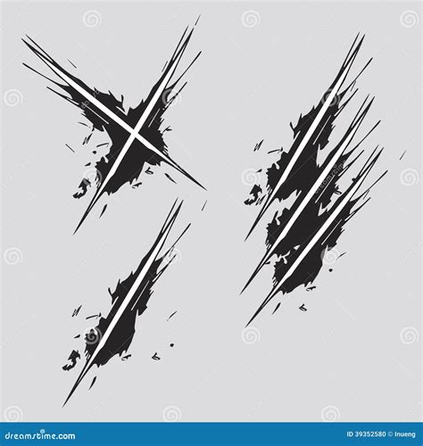Scratch Vector Stock Vector Illustration Of Laceration 39352580
