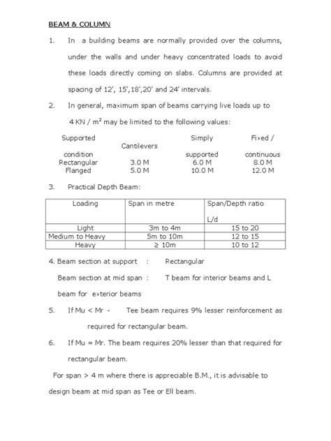 Beam And Column Pdf Beam Structure Column