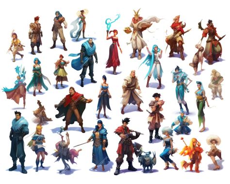 Premium Photo Game Character Sprite Sheet Of Npc Illustration