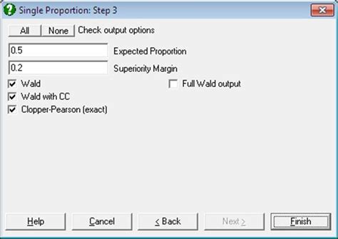 Unistat Statistics Software Nonparametric Tests Binomial Proportion