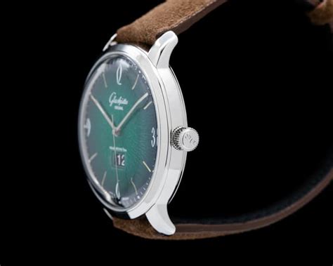 Glashütte Original Sixties Panorama Date Ss Green Dial 2 39 47 04 02 04