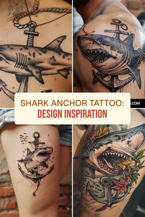 Shark With Anchor Tattoo Symbolism Placement And Meaning