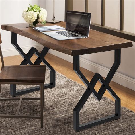 Buy Table Legs 28 Inchdiy Desk Legsdiamond Black Dining Metal Table