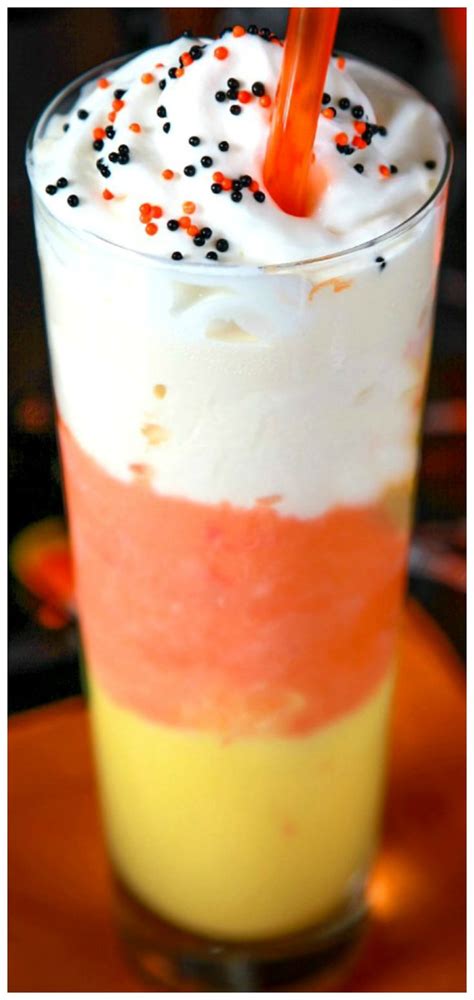 Candy Corn Milkshake Recipe Milkshake Recipes Milkshake Recipe Easy