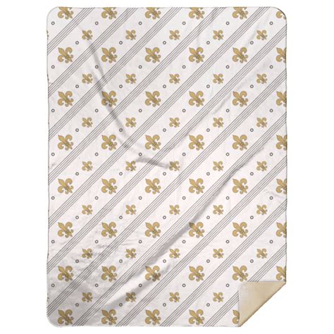 Fleur De Lis Plush Throw Blanket 60x80 Get Cozy Buy Now