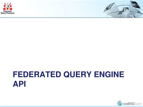 Ppt Federated Query Processor And Workflow Powerpoint Presentation