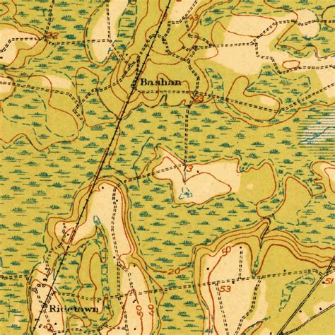 Yemassee Sc 1918 62500 Scale Map By United States Geological Survey