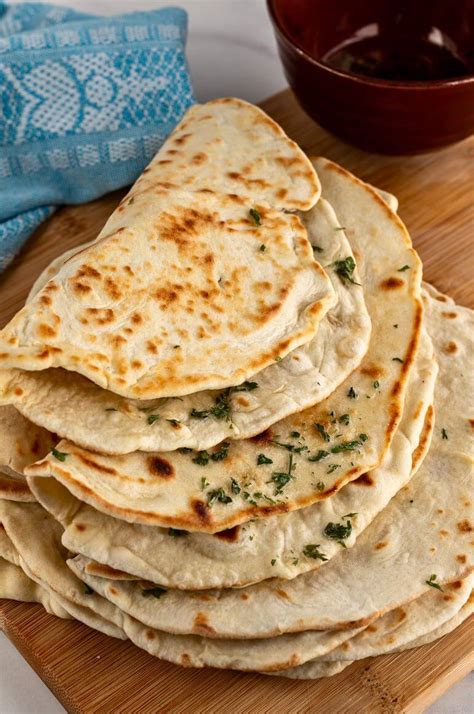 Quick And Easy No Yeast Fluffy Homemade Flatbread Yummy And Fully