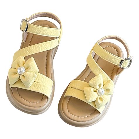Staki Girls Sandals Open Toe Summer Easter Strappy Flat Dress