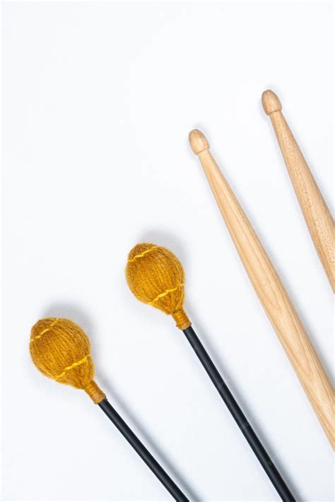 Premium Photo Xylophone And Drum Sticks On White Background On Top