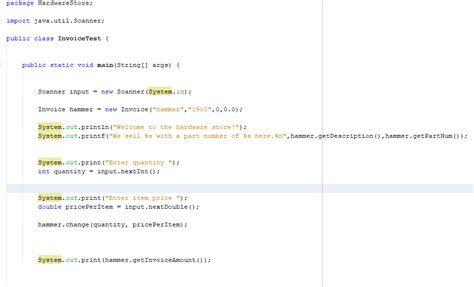 Solved In Java Create An Invoice With Parts Strings Chegg