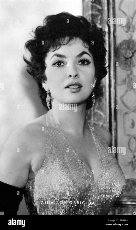 Lollobrigida Gina 471927 Actrice Italienne Portrait Années