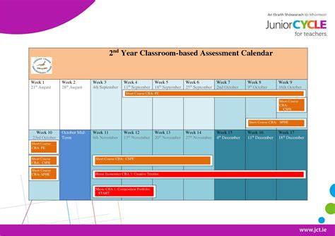 2nd Year Cba Calendar 2023 24 Coláiste Choilm