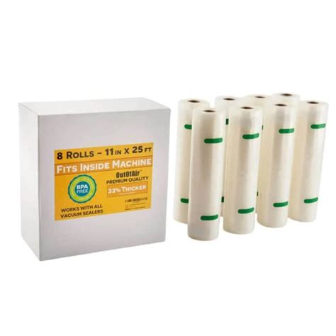 11” X 25 Perforated Pocket Roll 2 Rolls Outofair