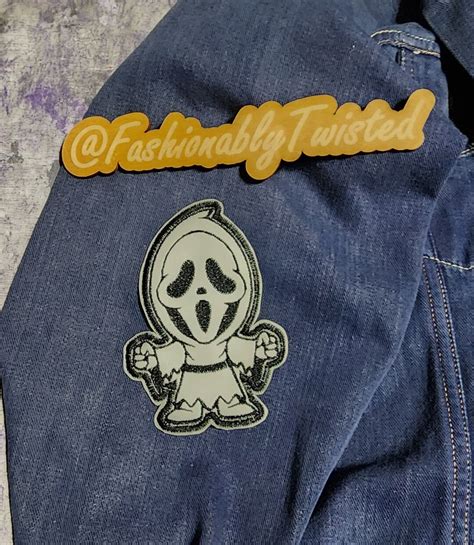 Ghostface Patch Reaper Patch Fan Art Patch Fashionably Twisted