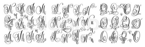 m script font