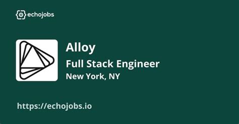 Alloy Is Hiring Full Stack Engineer Scale New York Ny Javascript