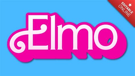 Elmo Barbie Font Text Effect Generator
