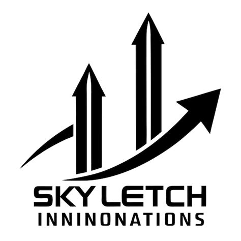Skytech Innovations Logo Futuristic Design With Upward Blue Lines