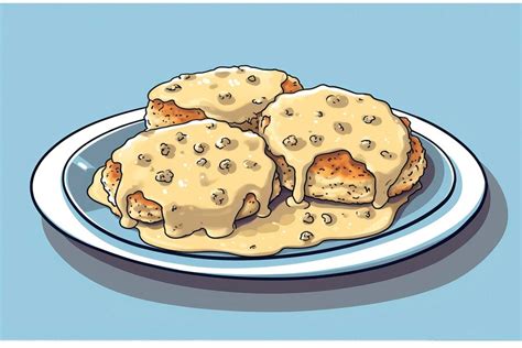 Premium Ai Image Illustration Of A Buiscuits And Gravy Food