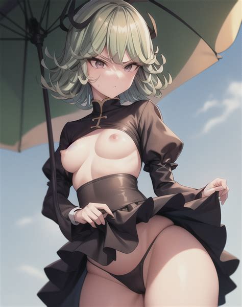 Rule 34 1girls Ai Generated Female Female Only Green Hair One Punch