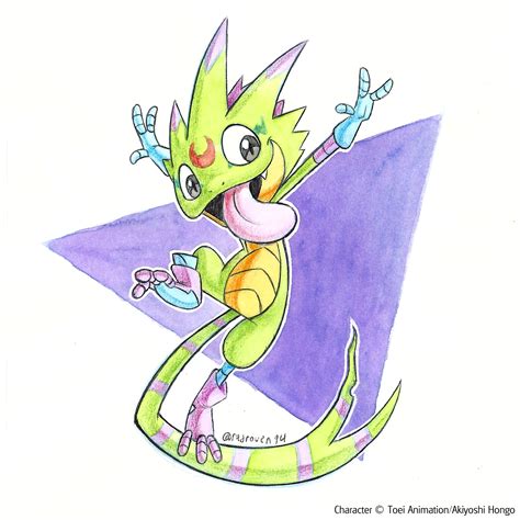 Gekkomon Digimon Drawn By Radrouen94 Danbooru