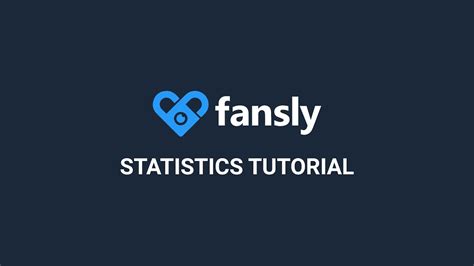 Fansly U Statistics Tutorial Youtube